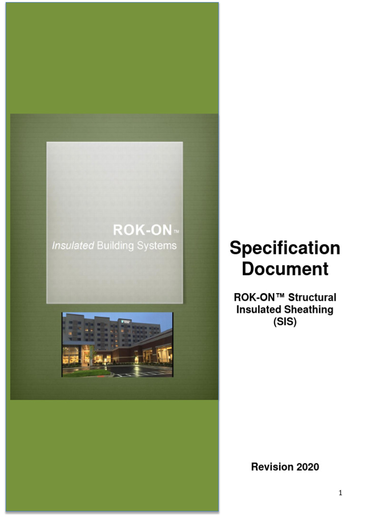 ROK ON SIS Specification Document 2020 | PDF | Framing (Construction ...