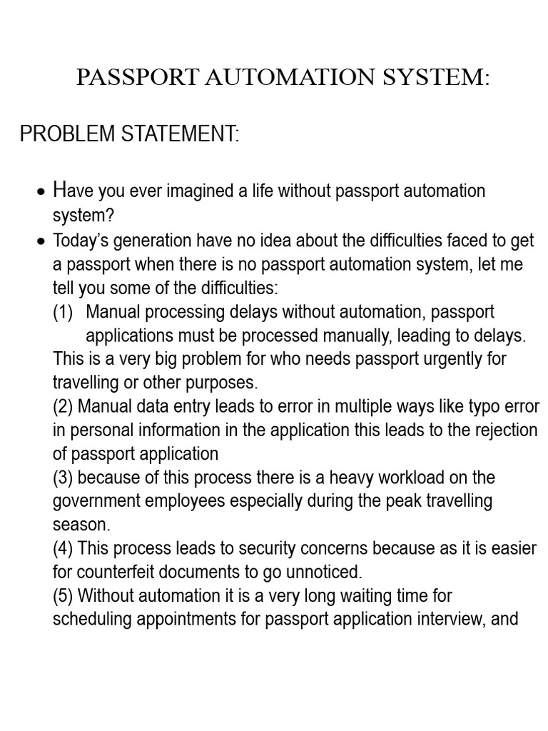Passport Automation System-Varsh.88 | Download Free PDF | Automation | Passport