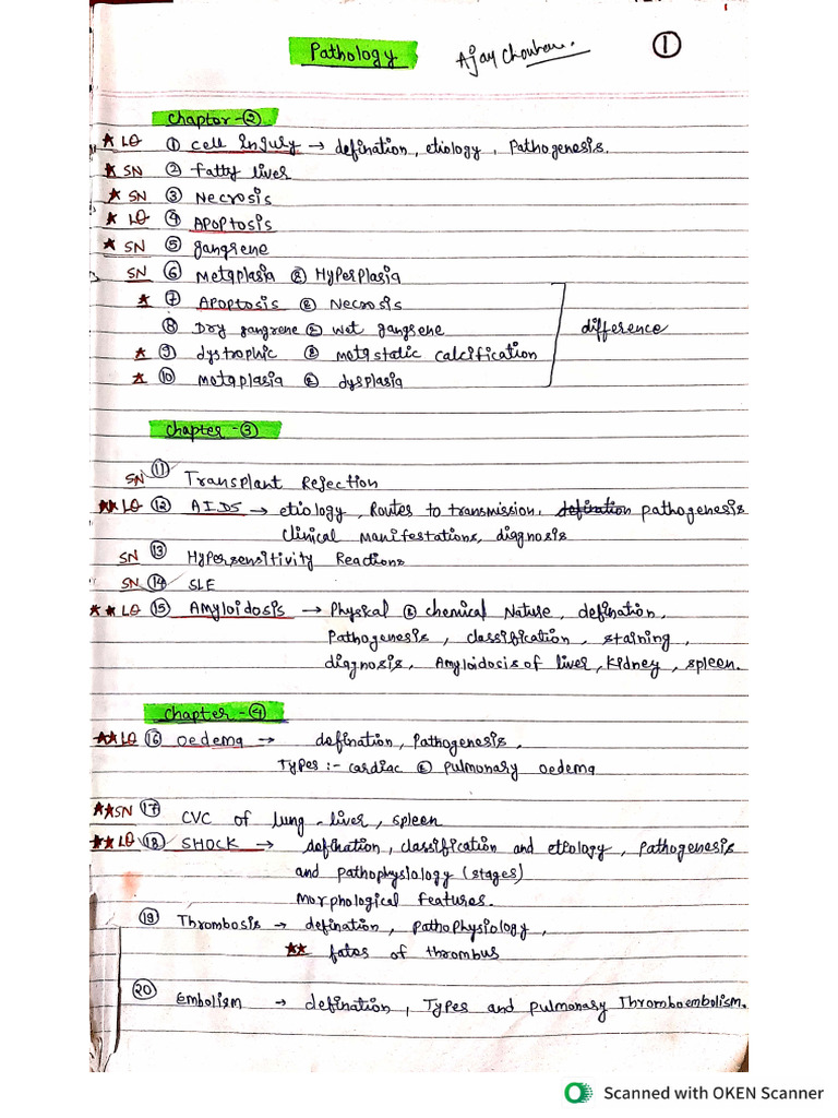 Pathology Important | PDF