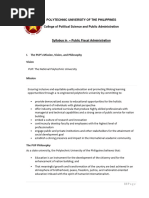 BPA Course Description Final | PDF | Public Administration | Governance