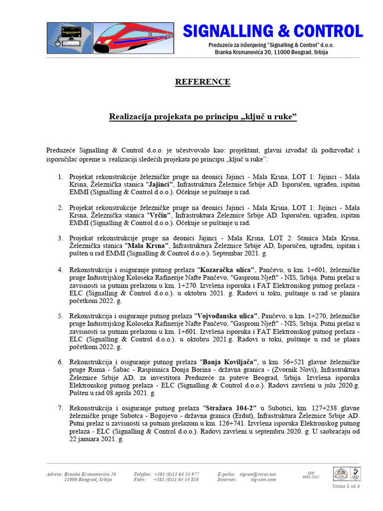 Projekti ''Kljuc U Ruke'' | PDF