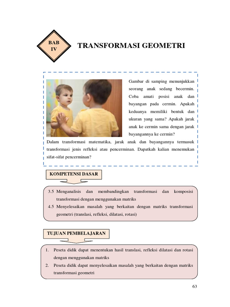 6 Modul Transformasi Geometri New | PDF