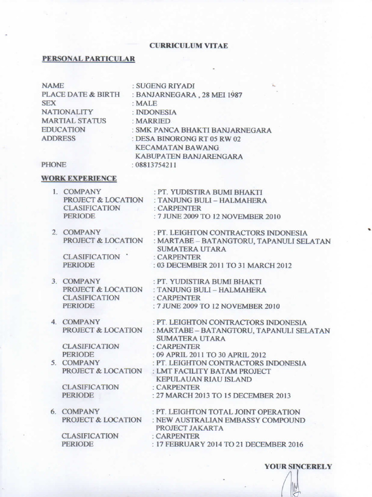 Berkas Sugeng Riyadi | PDF