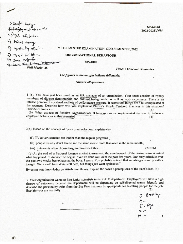 Mid Sem Papers | PDF