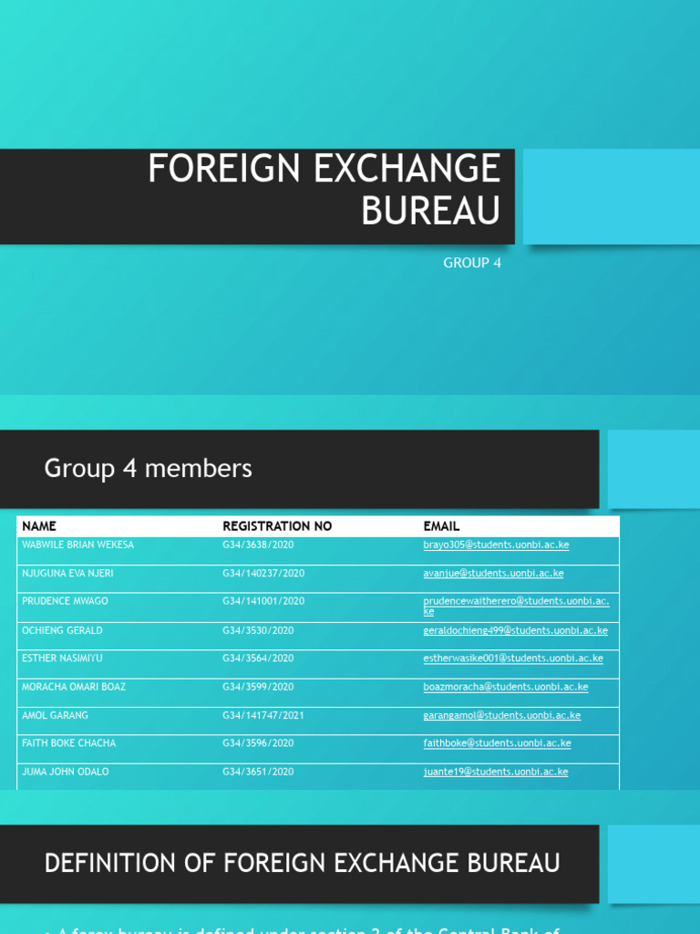 Foreign Exchange Bureau Guide | PDF | Foreign Exchange Market | Banks