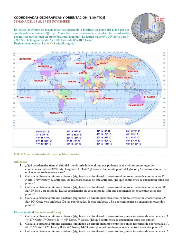 Prob 8 | PDF | Cartografía | Navegación