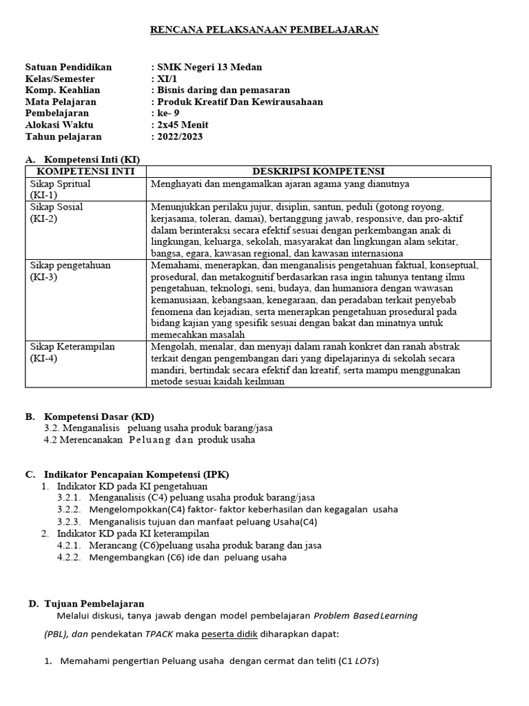 Rencana Aksi (Uji Kon) | PDF