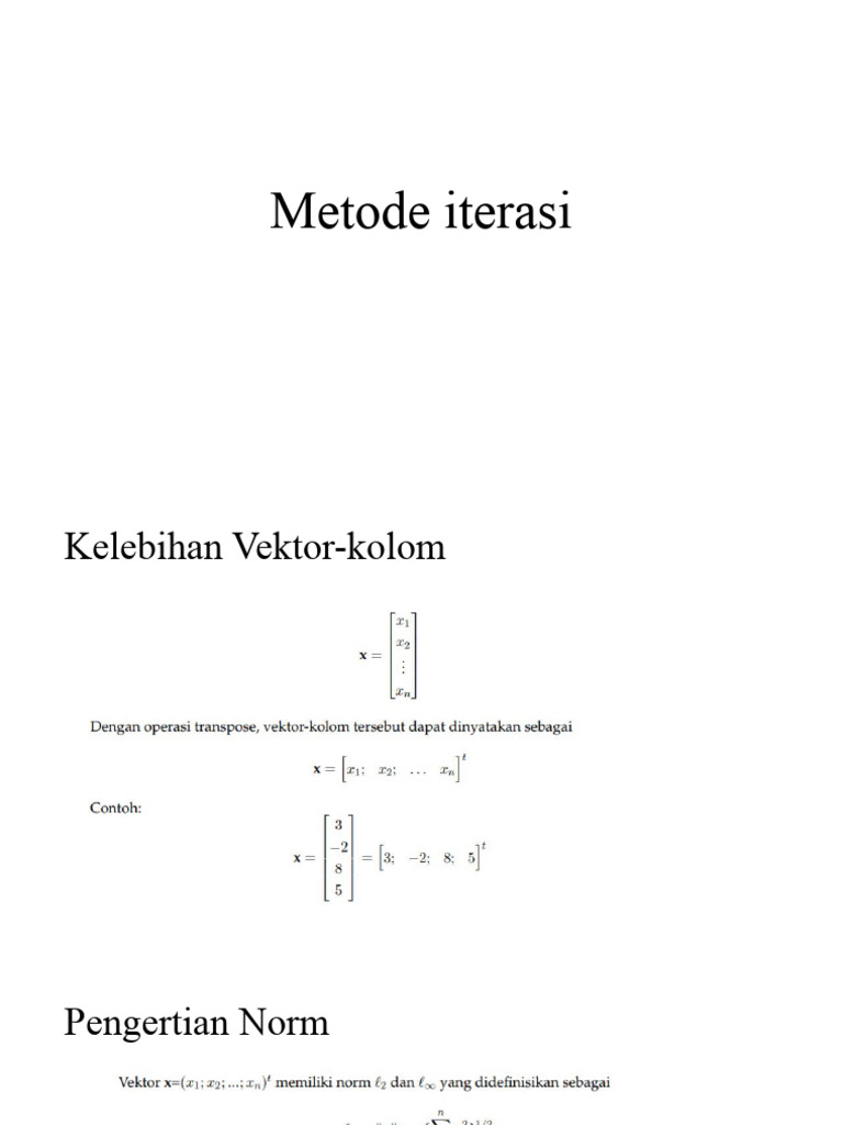 Metode Iterasi Teori Yuni Yamasari | PDF | Sains & Matematika