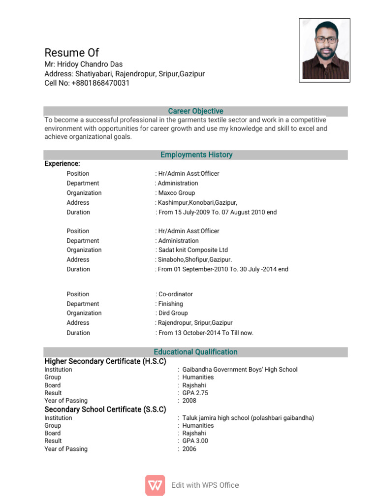 Hridoy-Cv | PDF | Microsoft Windows | Microsoft Software