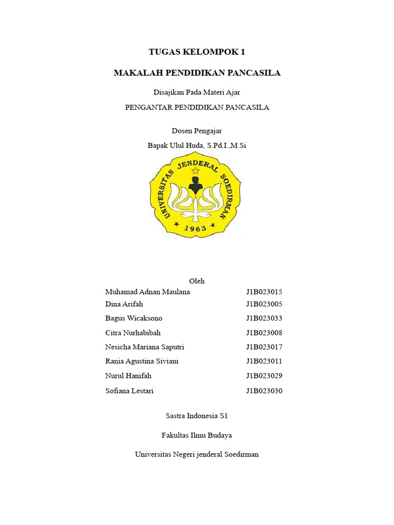 Tugas Kelompok 1 Makalah | PDF