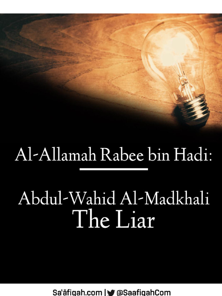 Al Allamah Rabee Bin Hadi Abdul | PDF | Allah | Muslim Brotherhood