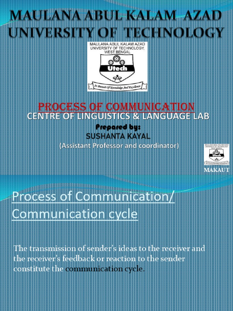 Process of Communication | PDF