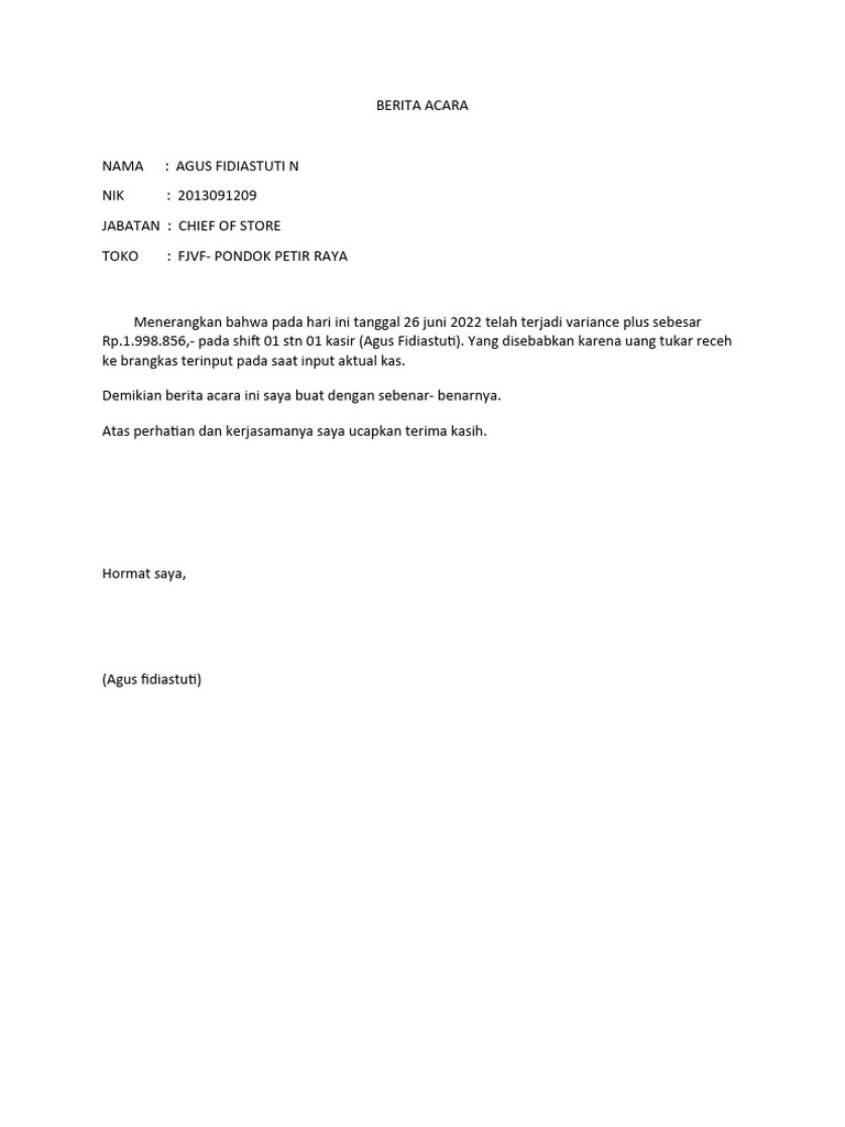 Ba Variance Plus FJVF | PDF