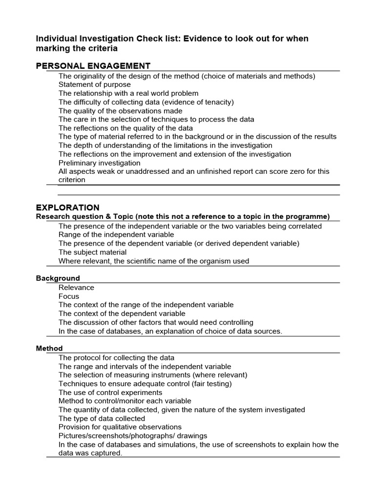 Student Research Evaluation Guide | PDF | Data | Statistics