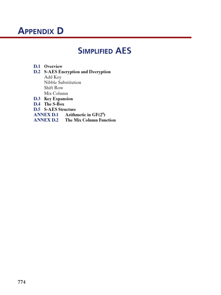 S Aes | PDF | Matrix (Mathematics) | Security