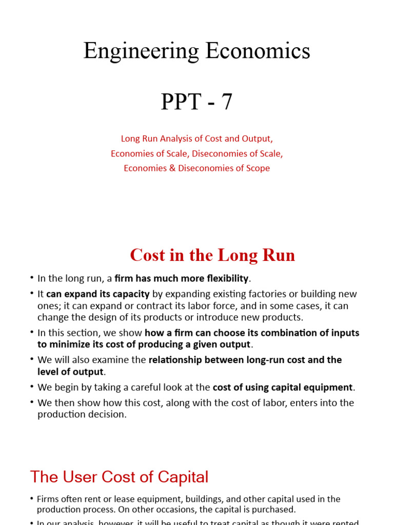 7 - EE - Long Run Cost-Output Relationship | PDF | Average Cost | Long ...