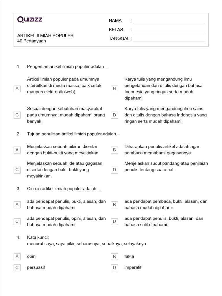 Pengertian dan Ciri Artikel Ilmiah Populer | PDF
