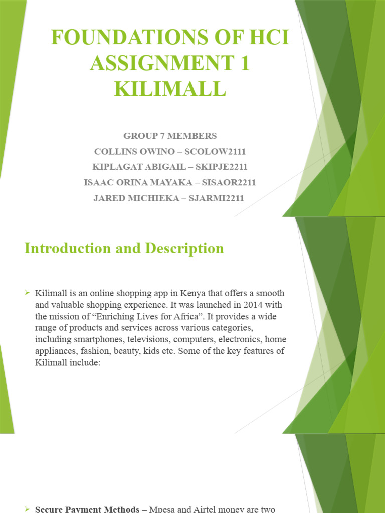 Kilimall Ecommerce | PDF | Menu (Computing) | Point Of Sale