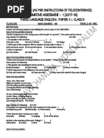 WASSCE English 2025 Sample | PDF