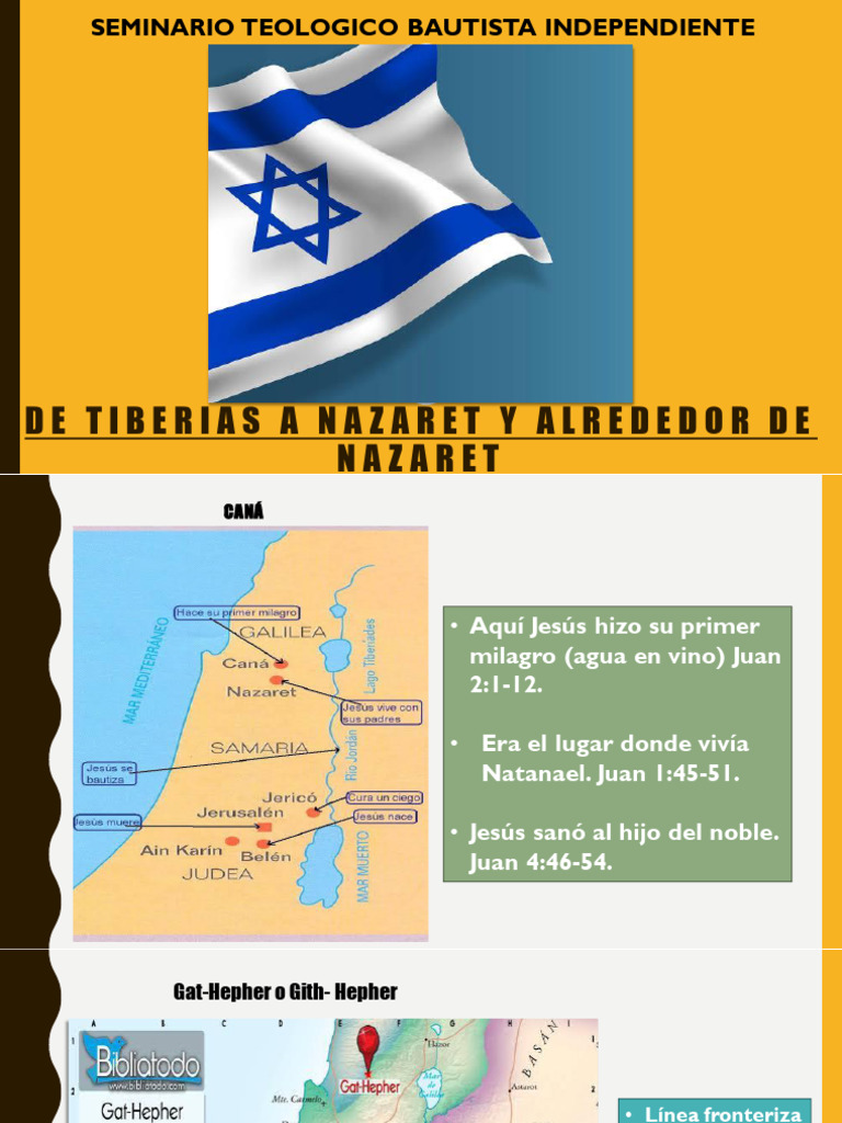 De Tiberias A Nazaret y Alrededor de Nazaret | PDF | Jesús | Religiones ...