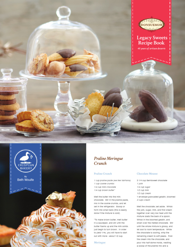 Donsuemor Legacy Sweets Recipe Book | PDF | Cakes | Chocolate
