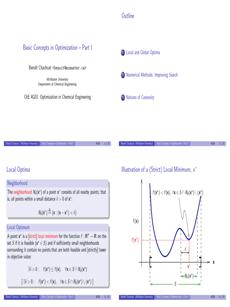 02 BasicsI Handout | PDF | Mathematical Optimization | Computational Science