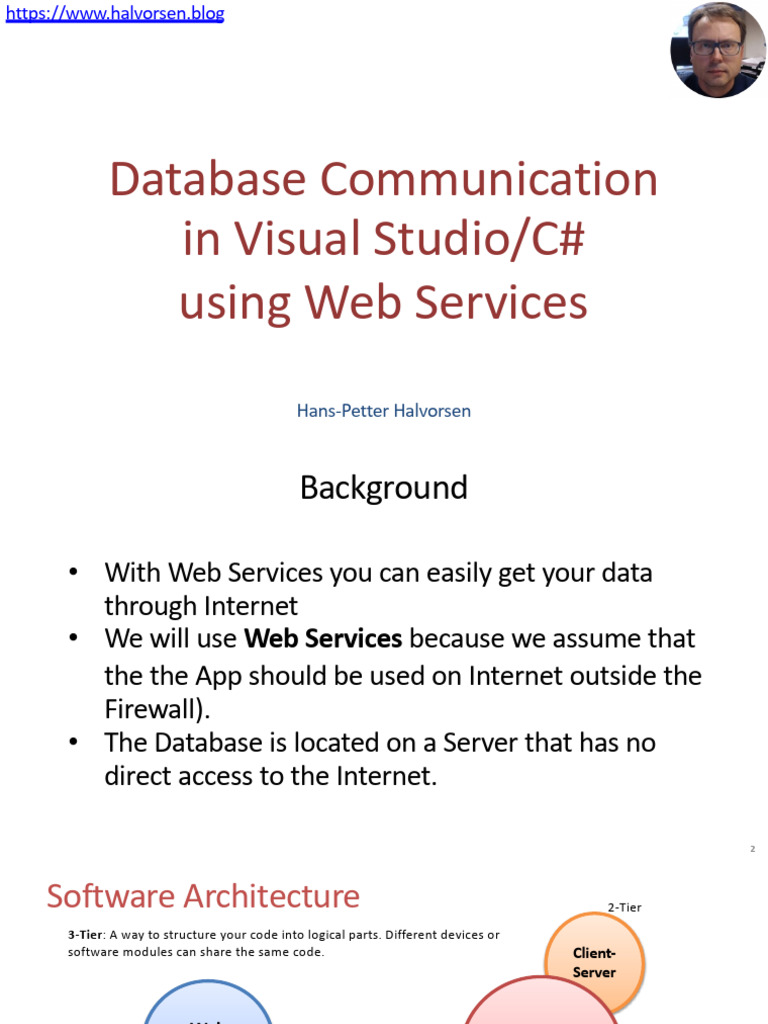 Database Communication Using Web Services | PDF | Web Application | World Wide Web
