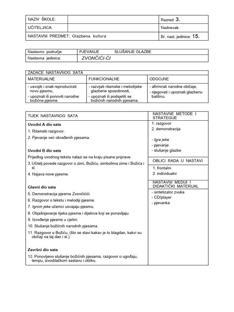 15 Sat - Zvoncici | PDF