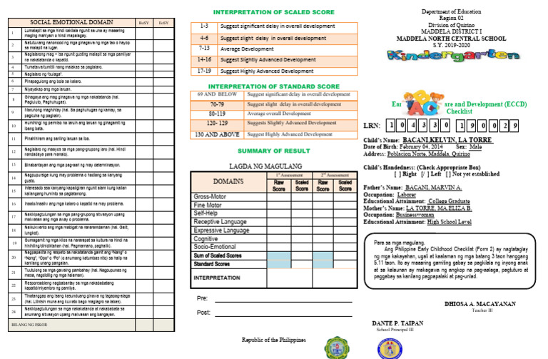 Eccd Tagalog Final | PDF