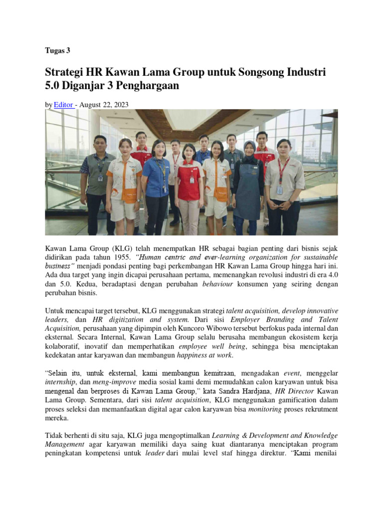 Tugas (EKMA4478) | PDF | Bisnis