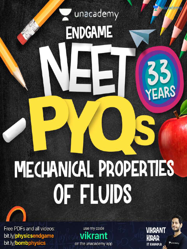 NEET PYQ 09 Fluids | PDF