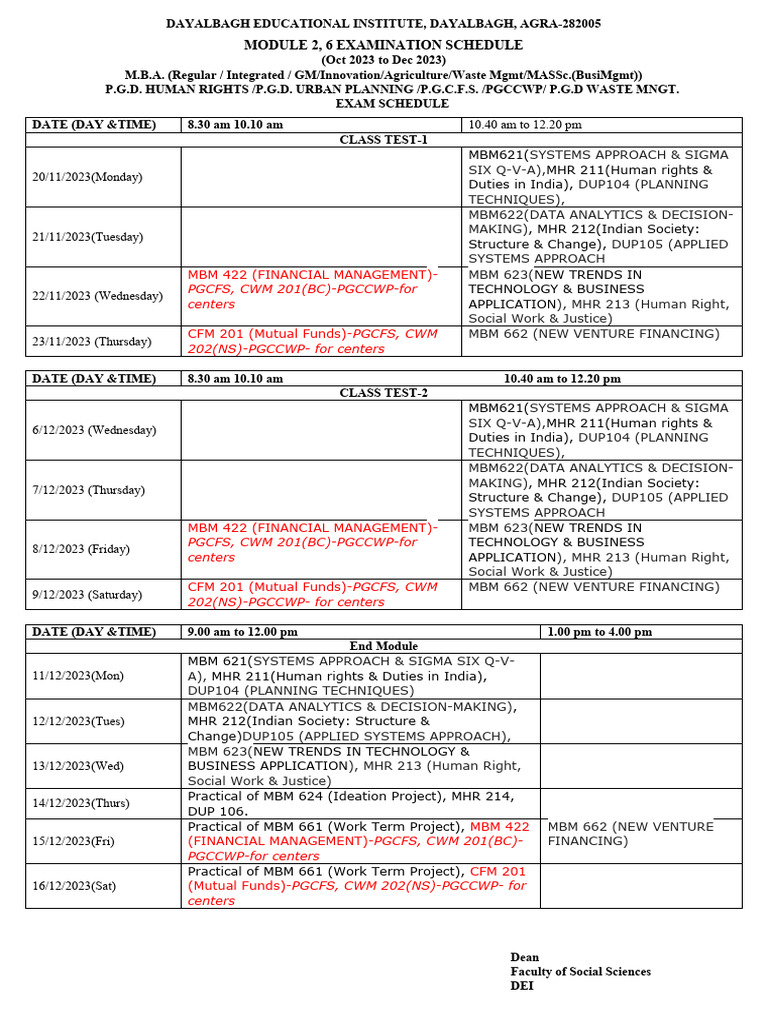 FINAL Hedule Module (2 and 4) 2023 | PDF | Economies | Business