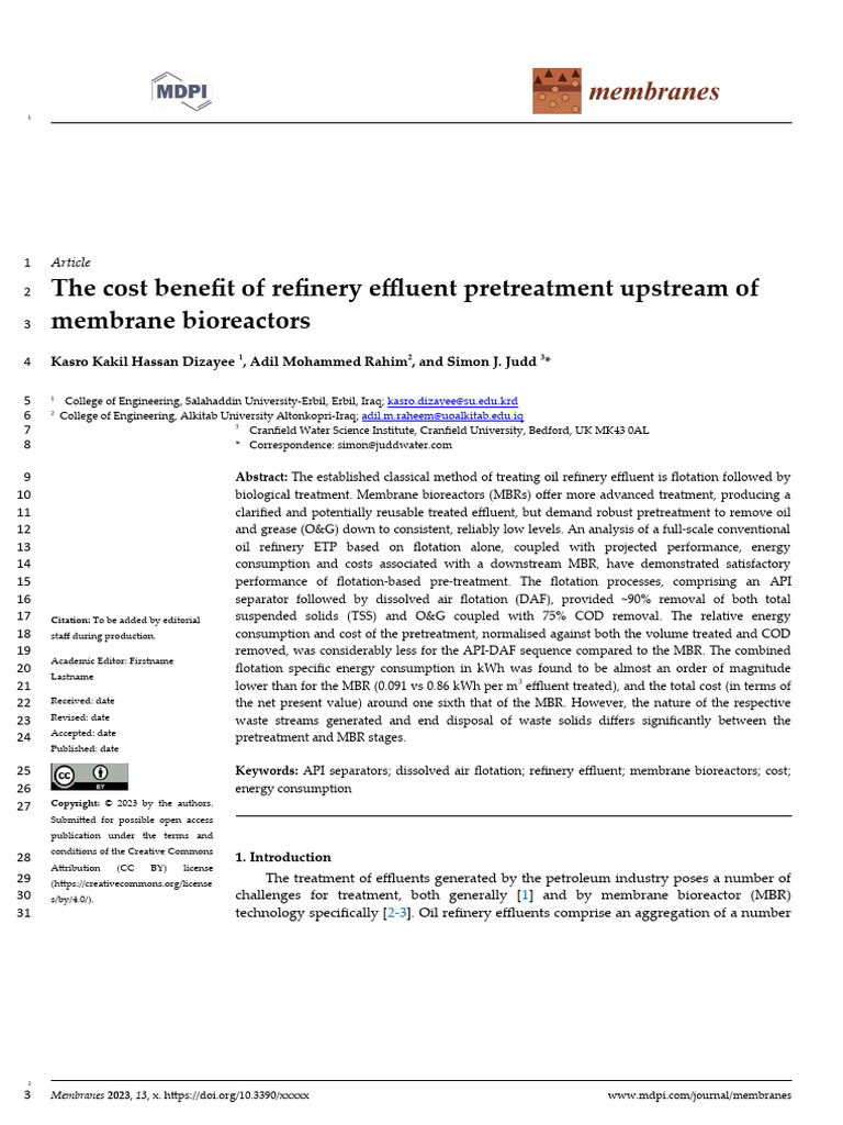Dizayee Et Al, 2023 | PDF | Physical Sciences | Chemistry