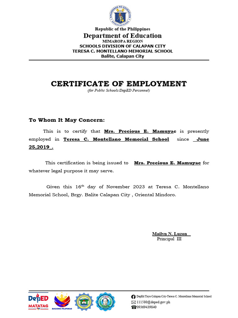 New MATATAG Template TCMMS | PDF