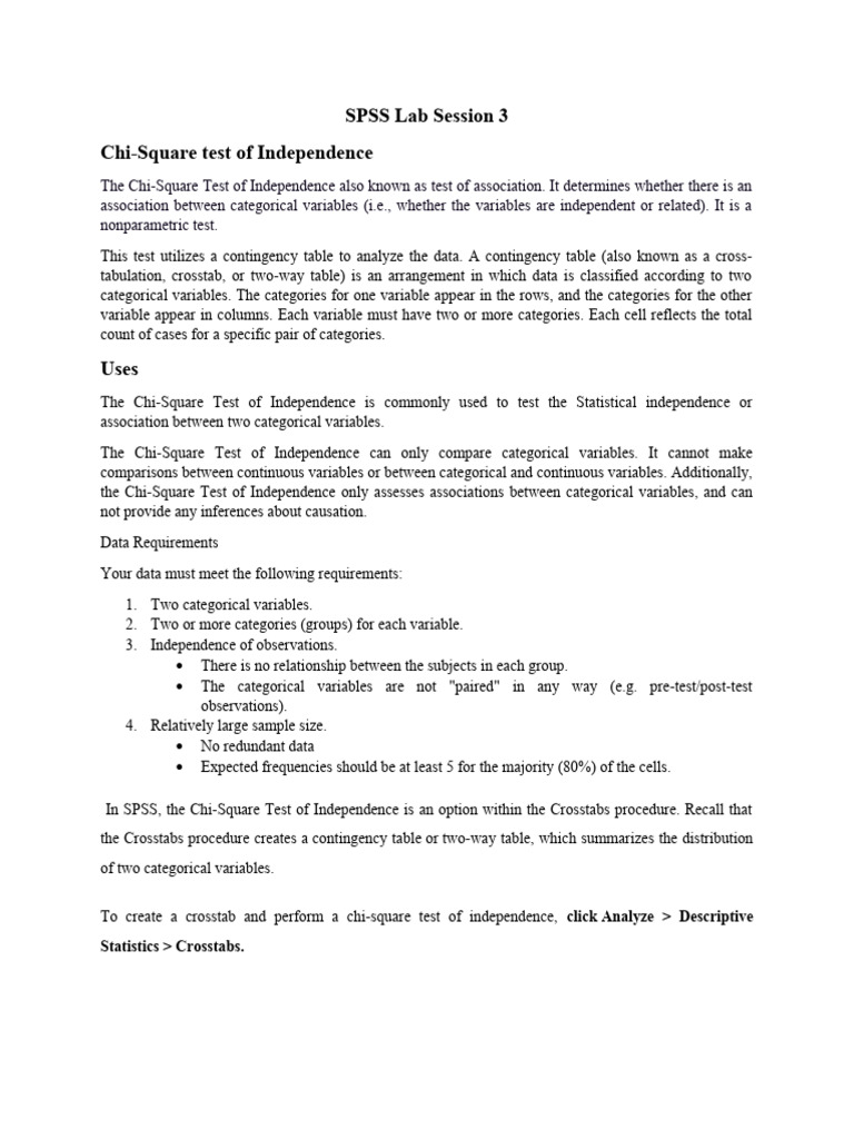 SPSS Lab Session 3 | PDF | Analysis Of Variance | Variance