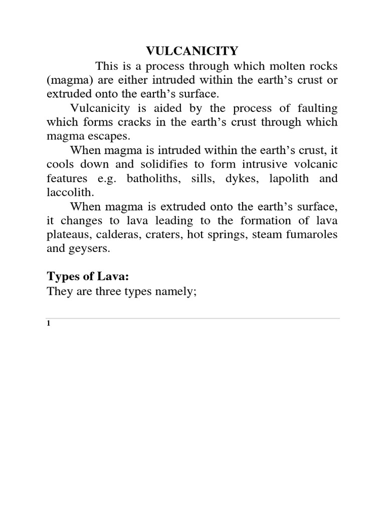 S 3-Vulcanicity | PDF | Lava | Volcanism