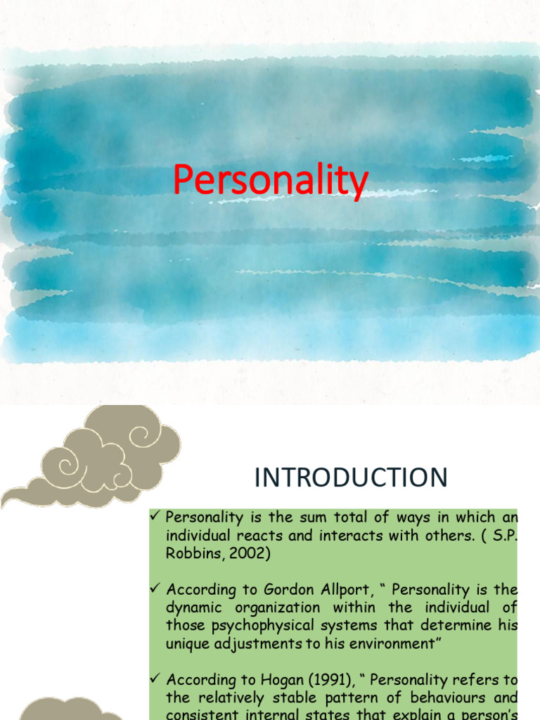 Personality Stu | PDF | Human Development | Psychology