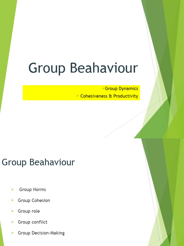 Group Behaviour | PDF | Behavior | Cognitive Science