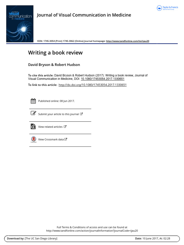 Guide to Writing Book Reviews | PDF | Books | Note (Typography)