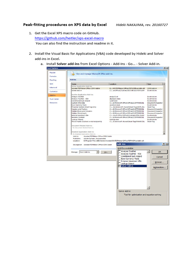 How To Use Excel XPS Macro Pub | PDF | Microsoft Excel | Visual Basic For Applications