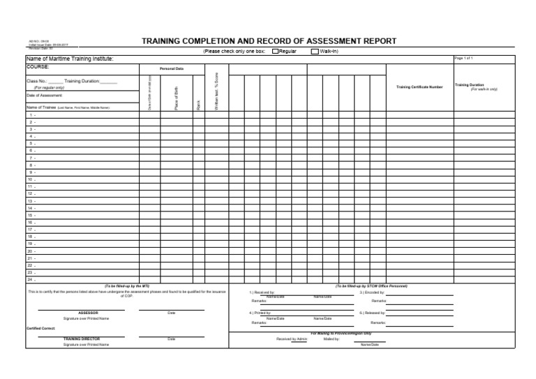 9 Form 9 Tcroa Template | PDF