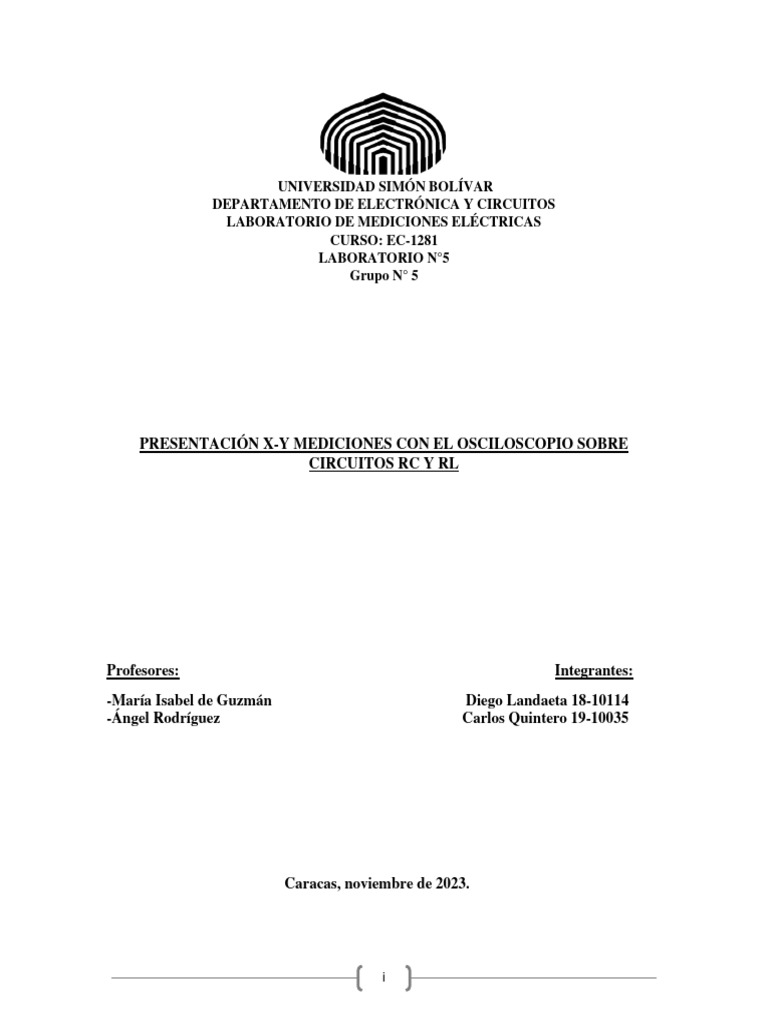 Grupo N°5 Práctica N°5 | PDF | Resistencia Eléctrica y Conductancia | Electricidad