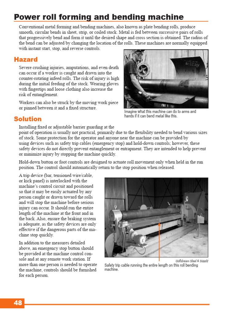 Safety Guidelines for Bending Machines | PDF | Safety | Equipment