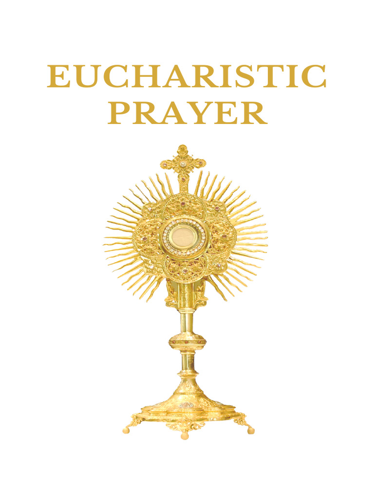 Eucharistic Prayer Book | PDF | Eucharist | Jesus
