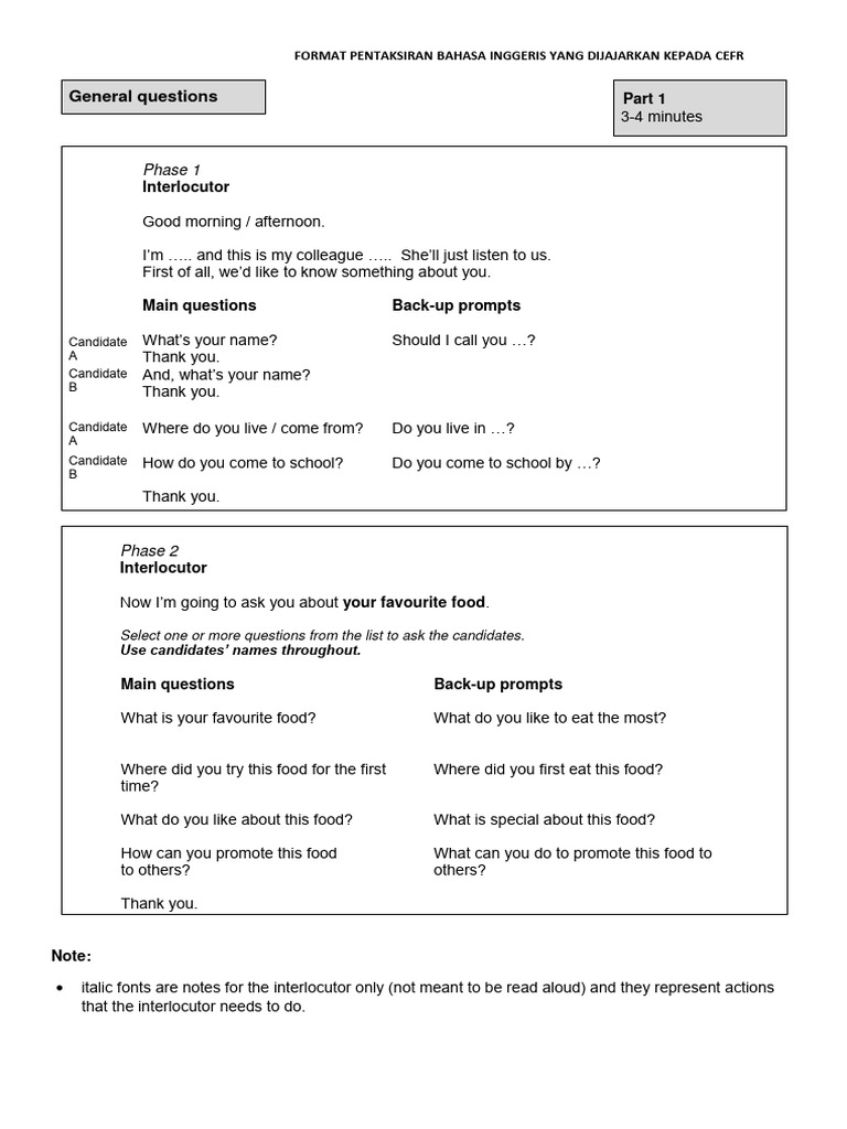 SPM SPEAKING TRIAL 2022 SET 1 | PDF | Human Communication | Communication
