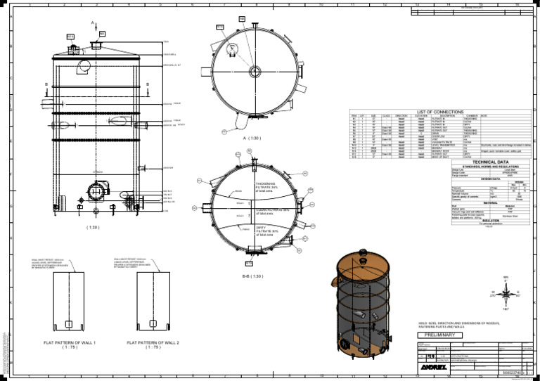 FL3B-434-M-2070-0.0 (434T007) EOP Filtrate Tank | PDF