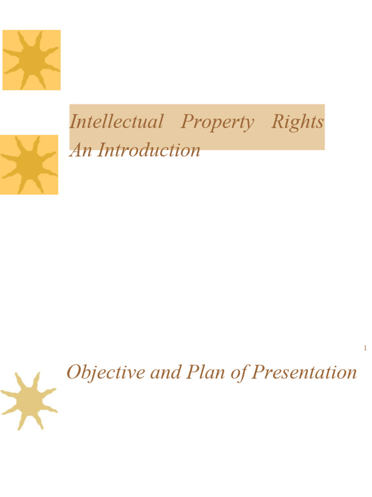 Intellectual Property Rights An Introduction | PDF | Intellectual ...