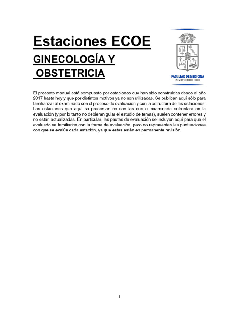 Ecoe Gineco Obstetricia | PDF | El embarazo | Infección transmitida sexualmente