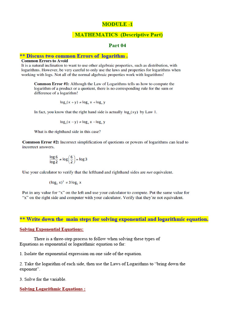 04 Theory Math 1ST Sem Bca | PDF | Complex Number | Angle