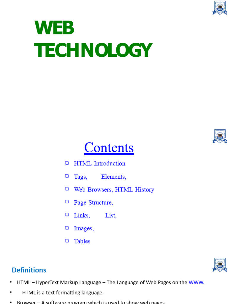 1 HTML List Images Links Table (Unit 2) | PDF | Html | World Wide Web